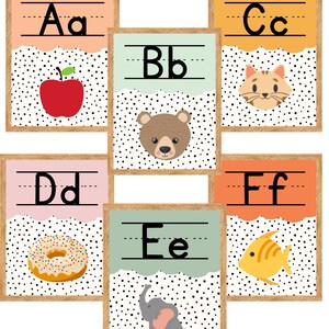 Groovy Boho Classroom Alphabet - Etsy