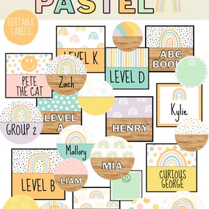 Pastel Boho Rainbow Complete Classroom Collection - Etsy