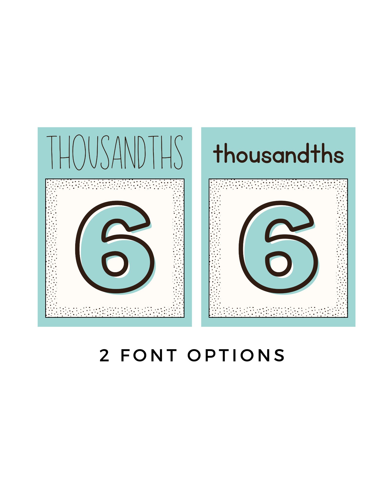 Retro Rainbow Place Value Posters - Etsy