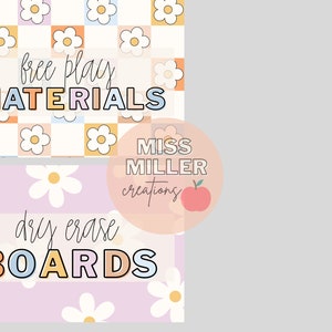 Daisy Dreams Classroom Supply Labels - Etsy