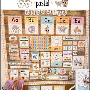 Groovy Pastel Complete Classroom Collection [editable] - Etsy
