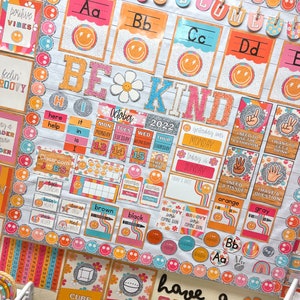 Groovy Glitter Complete Classroom Collection - Etsy