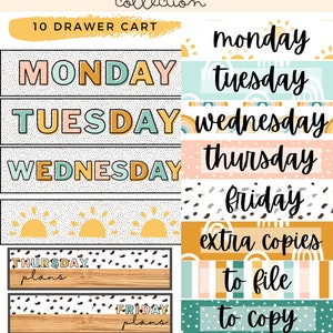 Modern Boho Rainbow Complete Classroom Collection - Etsy