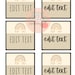 Neutral Boho Rainbow Classroom Labels [editable] - Etsy