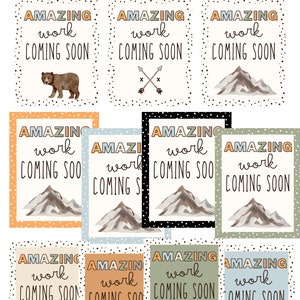 Adventure Work Coming Soon Posters - Etsy