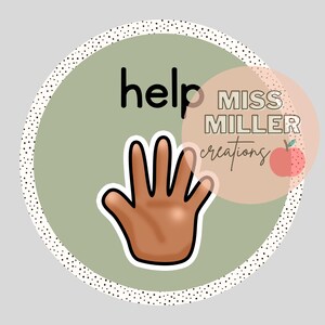 Boho Tropics Hand Signals Classroom Posters [editable] - Etsy