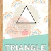 Pastel Boho Rainbow Classroom Shape Posters - Etsy