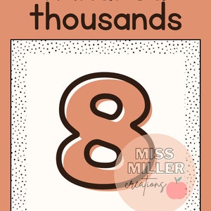 Boho Tropics Place Value Posters - Etsy