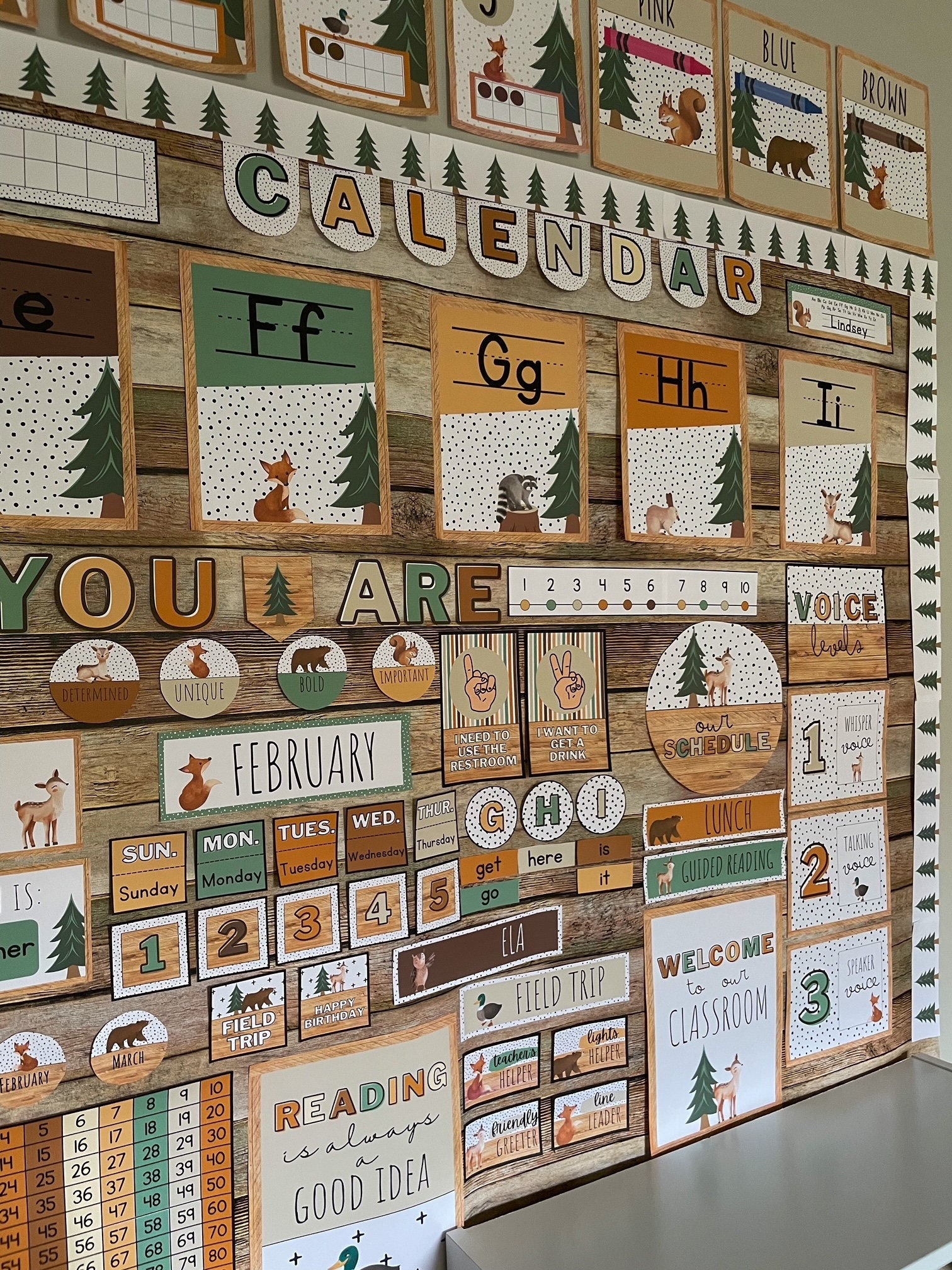 Woodland Theme Complete Classroom Collection - Etsy