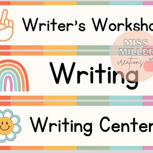 Retro Rainbow Classroom Schedule [editable] - Etsy