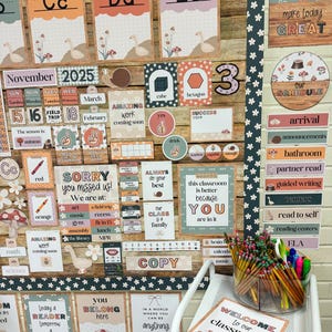Cottagecore Classroom Decor Bundle Editable, Vintage Garden Inspired ...
