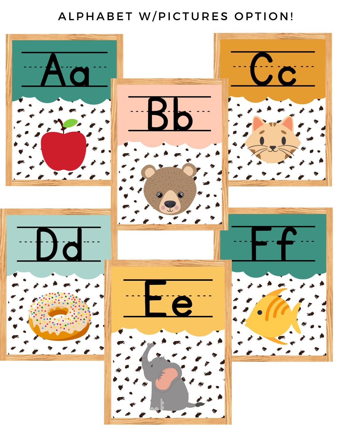 Modern Boho Rainbow Classroom Alphabet - Etsy
