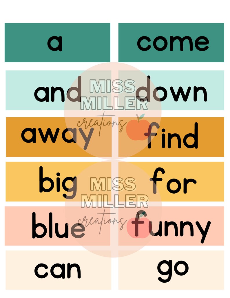 Modern Boho Rainbow Classroom Word Wall editable - Etsy