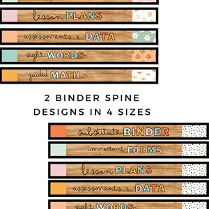 Groovy Boho Binder Covers [editable] - Etsy