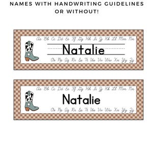 Wild Wild West Desk Plates - Etsy