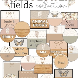 Wildflower Fields Classroom Labels [editable] - Etsy