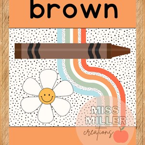 Retro Rainbow Classroom Color Posters - Etsy