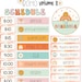 Groovy Boho Volume II Classroom Schedule [editable] - Etsy