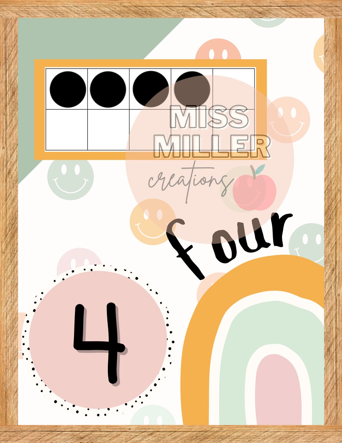 Groovy Boho Classroom Number Posters - Etsy