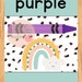 Modern Boho Rainbow Classroom Color Posters - Etsy