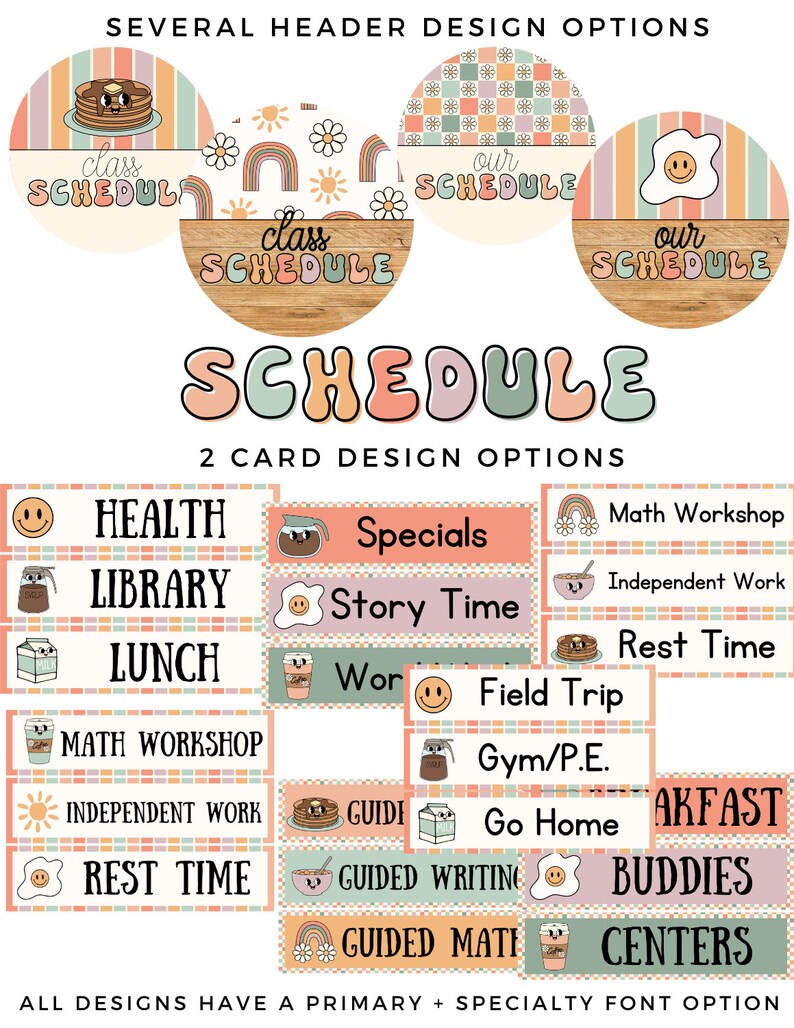 The Breakfast Club Classroom Schedule [editable] - Etsy