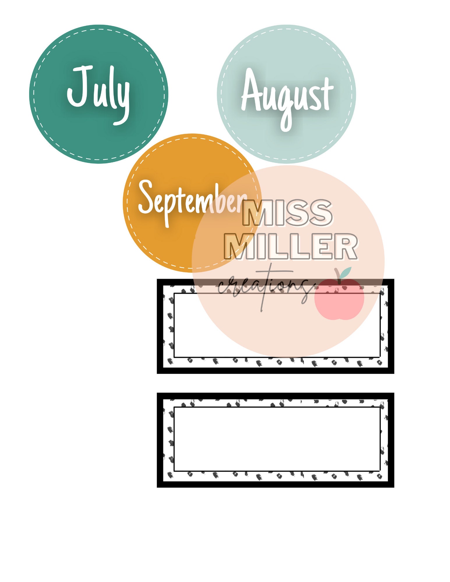 Modern Boho Rainbow Class Birthdays Display editable - Etsy