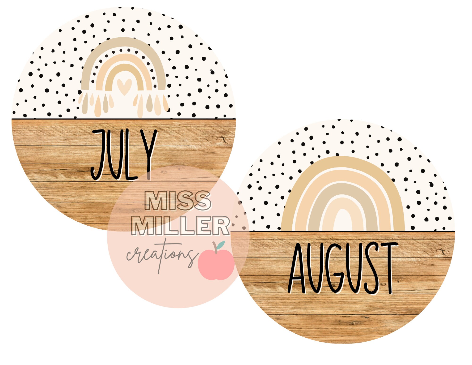 Neutral Boho Rainbow Class Birthday Display editable - Etsy