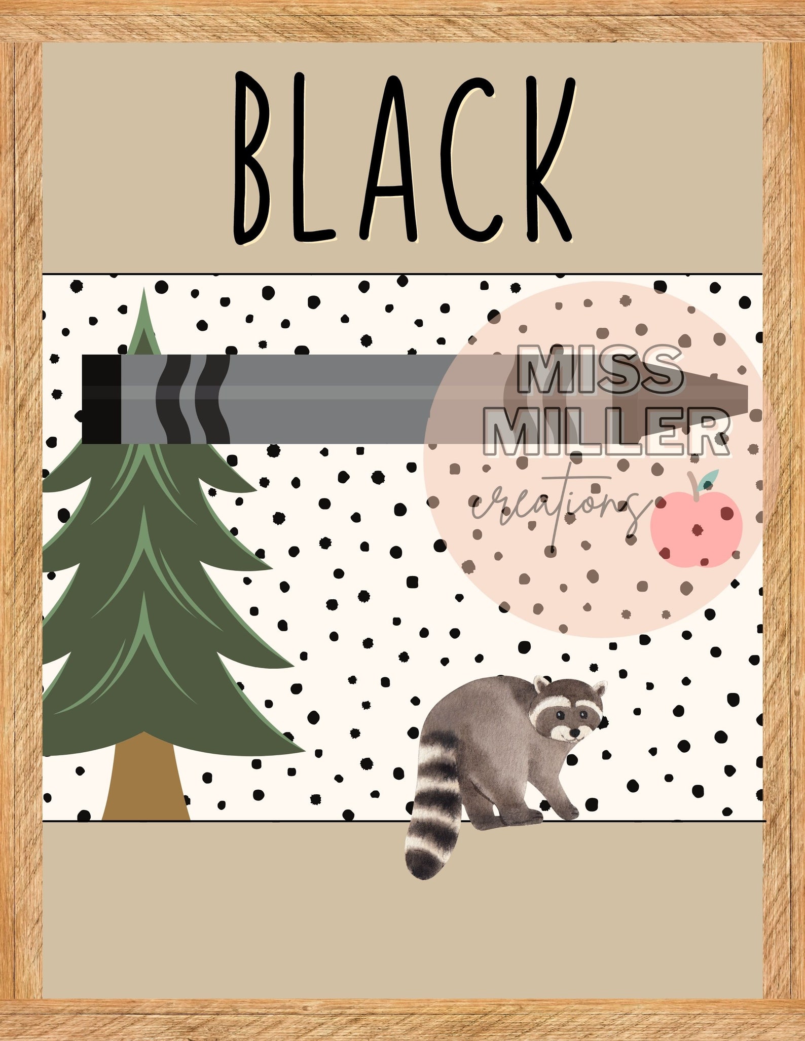 Woodland Classroom Color Posters | Etsy