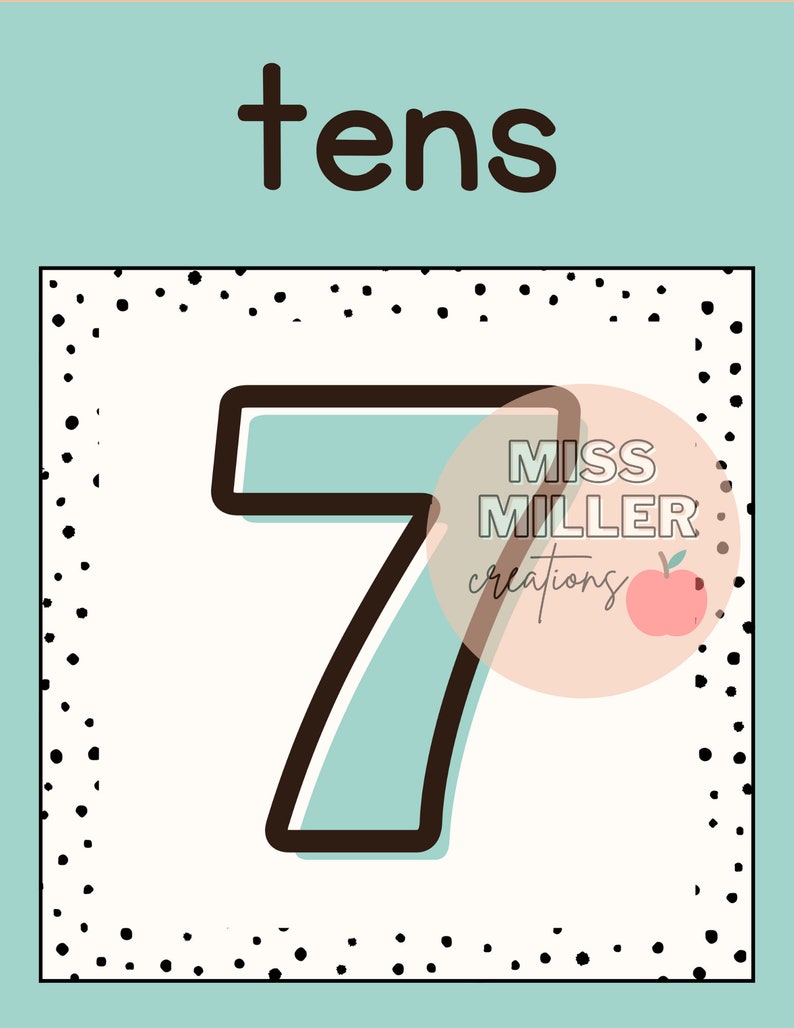 Groovy Boho Place Value Posters - Etsy