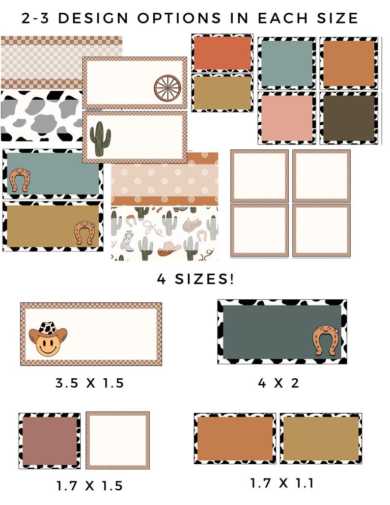 Wild Wild West Teacher Toolbox Labels [editable] - Etsy