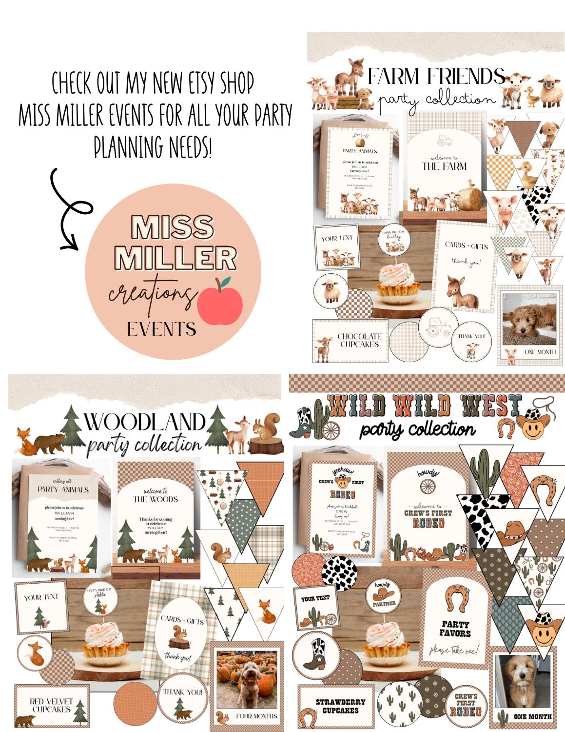 Wild Wild West Classroom Shape Posters [EDITABLE] - Etsy