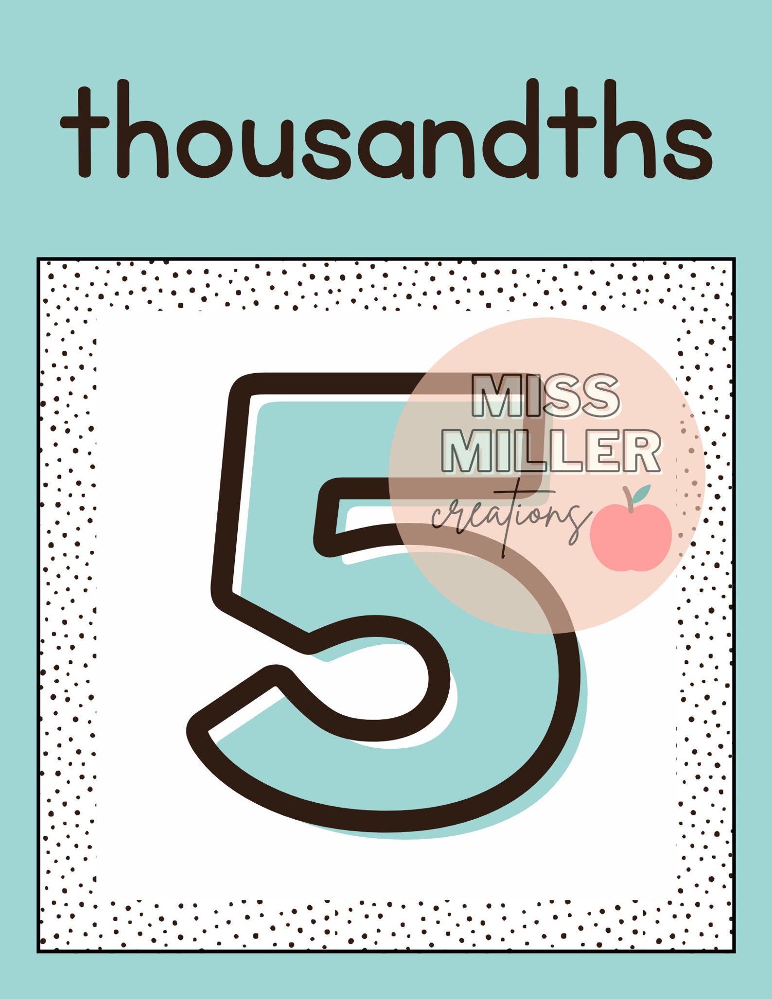 Groovy Glitter Place Value Posters - Etsy