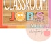 Retro Rainbow Class Jobs Display [editable] - Etsy