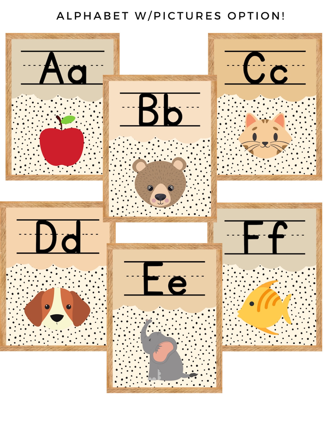 Neutral Boho Rainbow Classroom Alphabet - Etsy