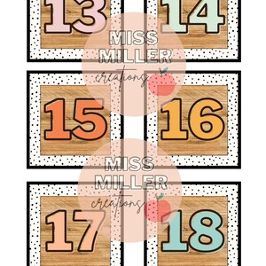 Groovy Boho Classroom Calendar - Etsy