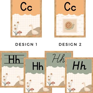Cottagecore Classroom Alphabet Posters - Etsy