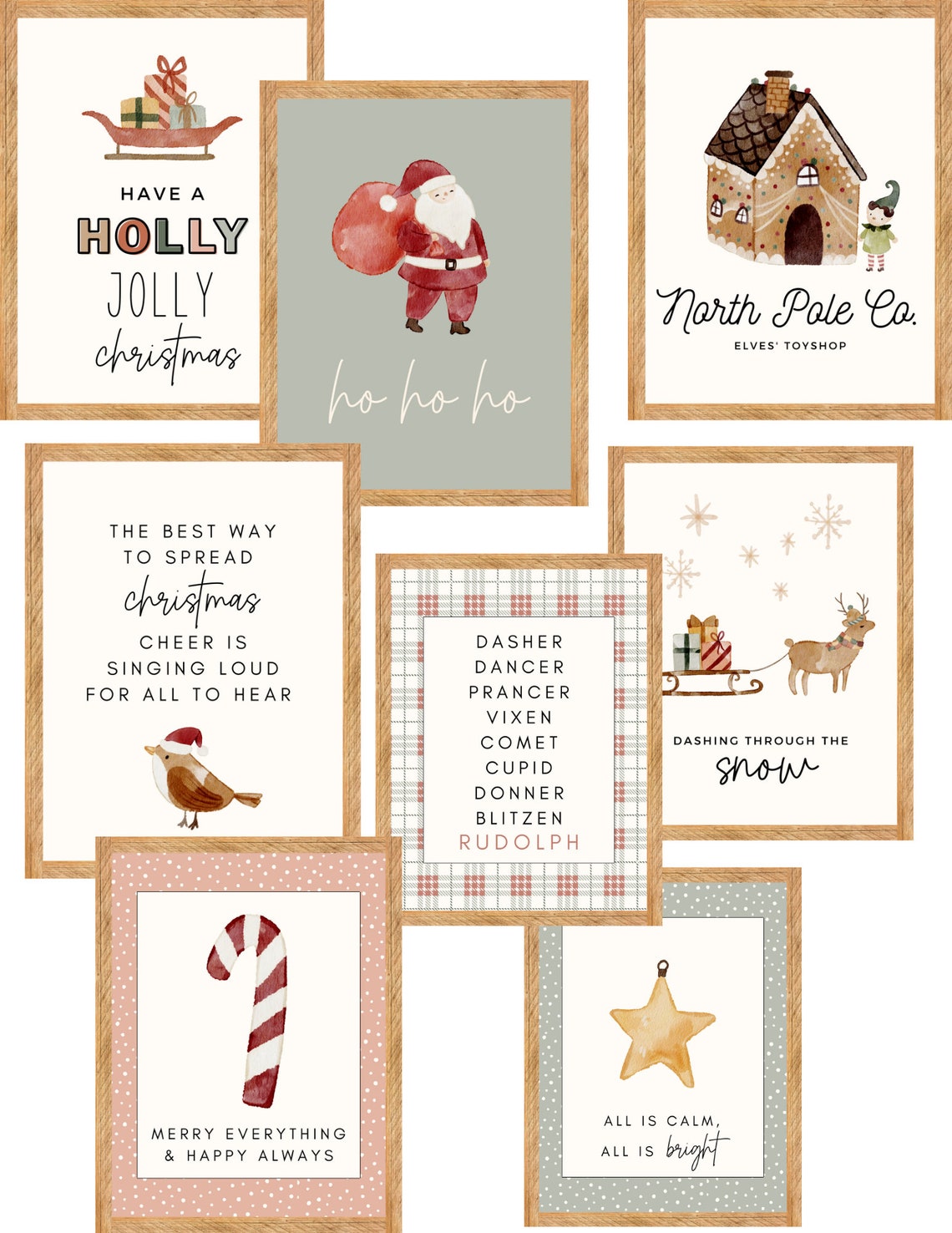 Boho Christmas Classroom Decor Posters - Etsy