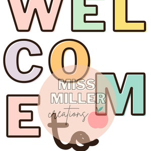 Pastel Boho Rainbow Classroom Door Display - Etsy