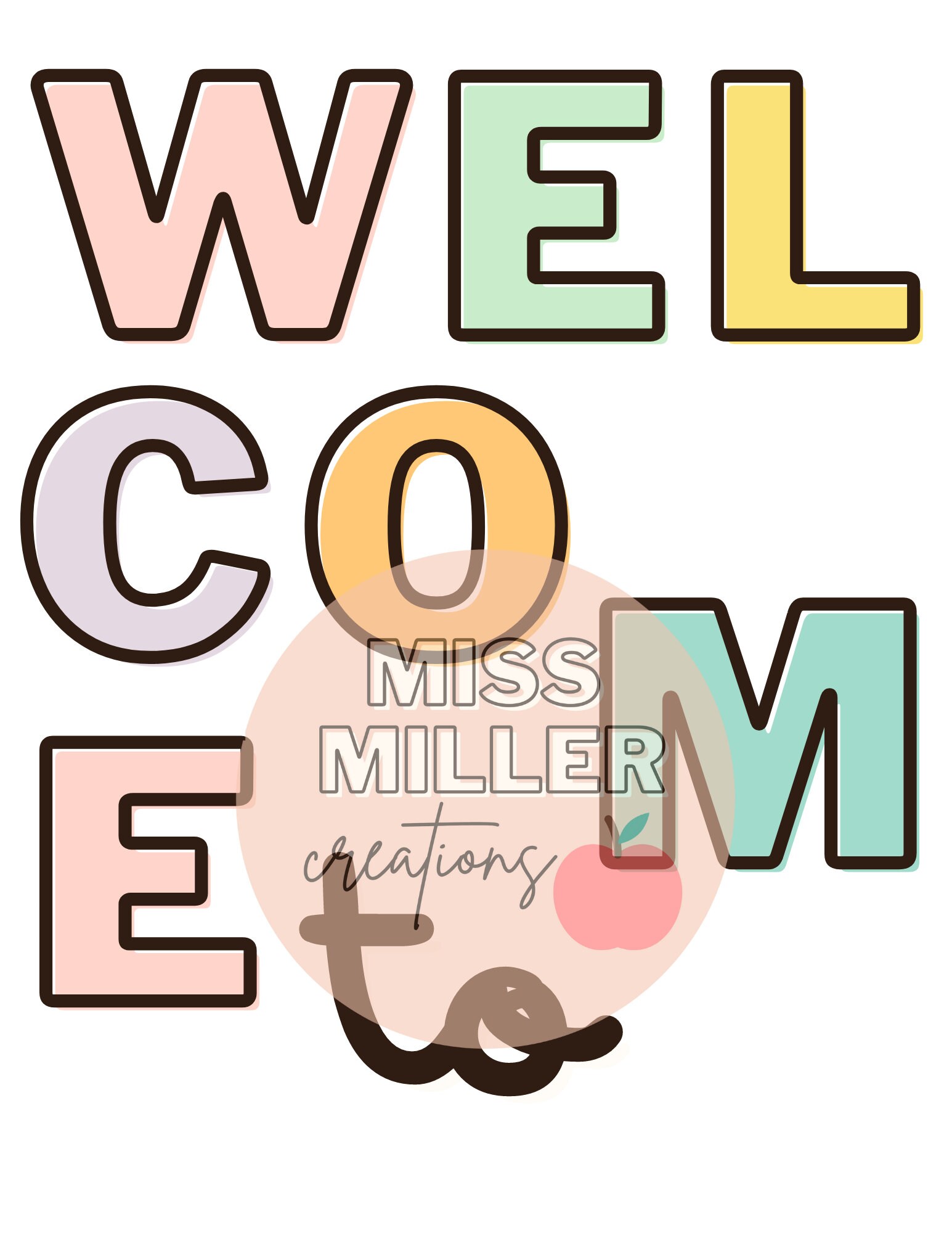 Pastel Boho Rainbow Classroom Door Display editable Features - Etsy