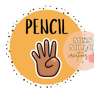 Groovy Boho Hand Signals Classroom Posters [editable] - Etsy