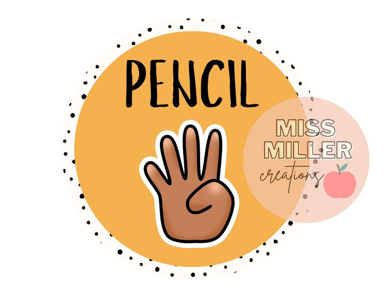 Groovy Boho Hand Signals Classroom Posters editable - Etsy