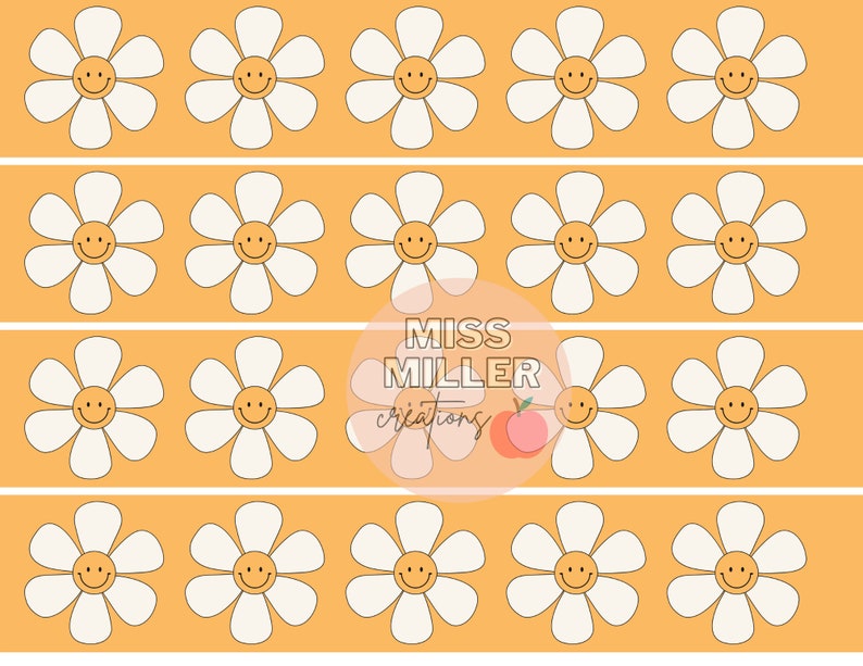 Groovy Glitter Bulletin Board Borders Pack - Etsy