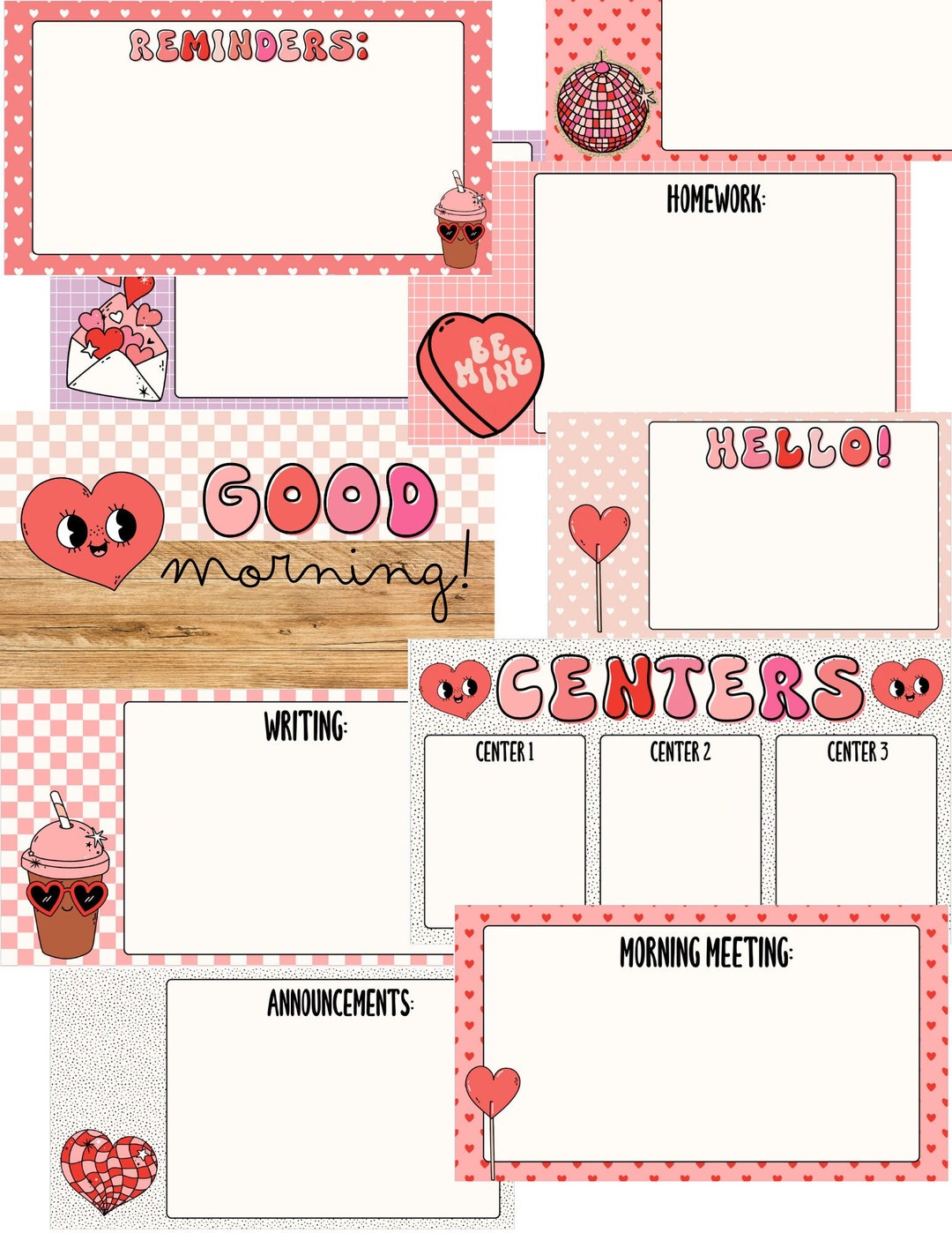 Groovy Valentine Google Slides Templates - Etsy