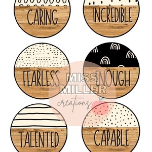 Neutral Boho Rainbow Classroom Affirmation Station - Etsy