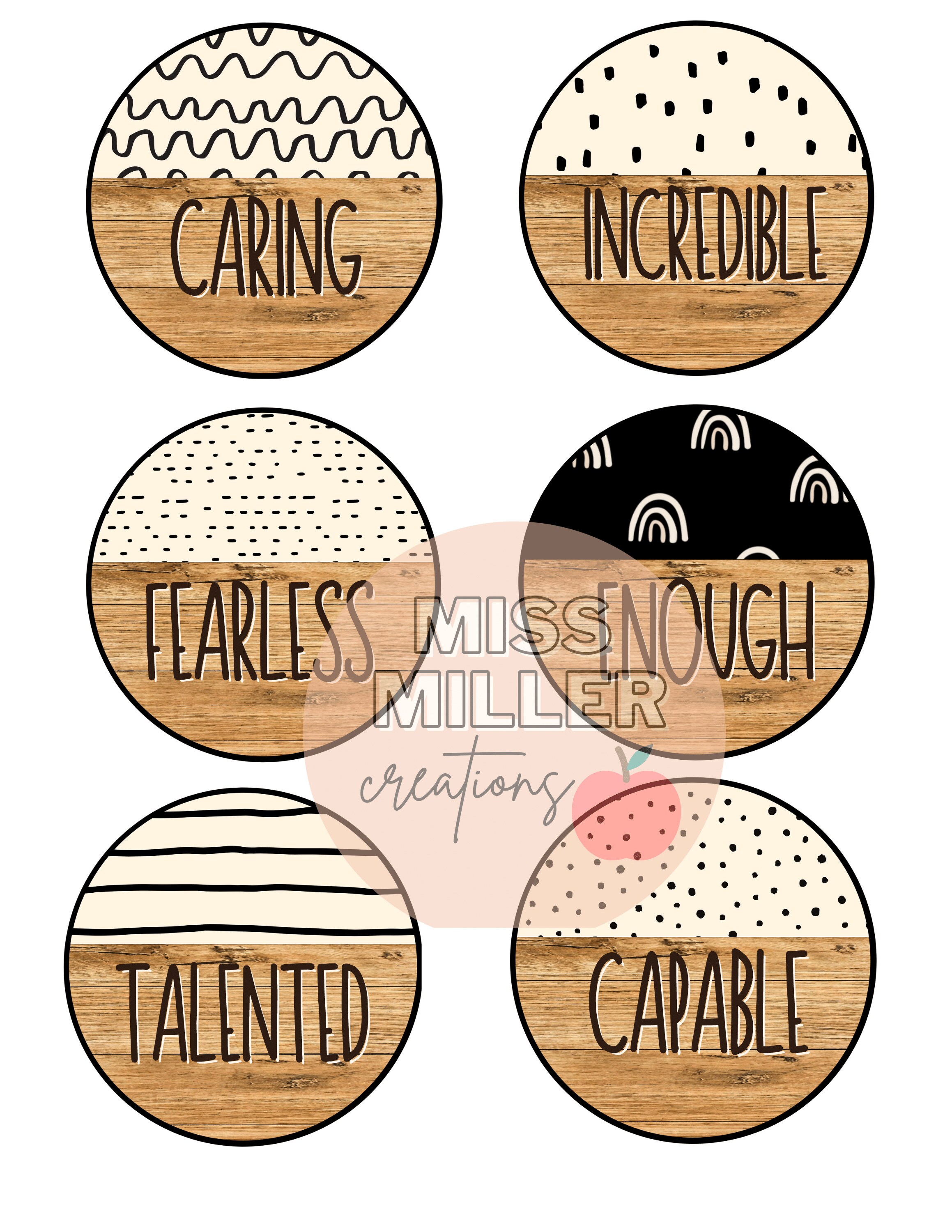 Neutral Boho Rainbow Classroom Affirmation Station - Etsy