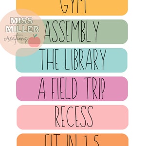 Retro Rainbow Where Are We Classroom Door Sign [editable] - Etsy