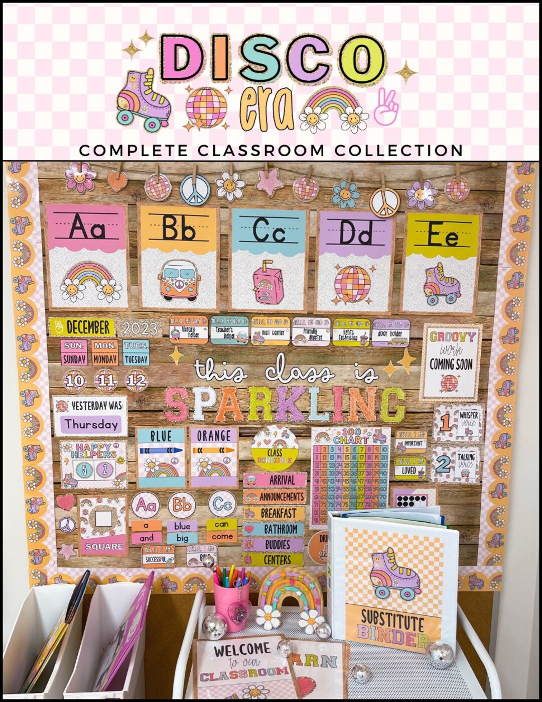 Disco Era Complete Classroom Collection - Etsy