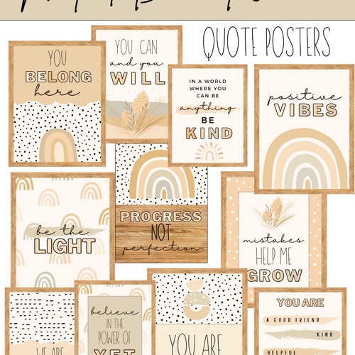 Neutral Boho Rainbow Classroom Labels editable - Etsy Australia