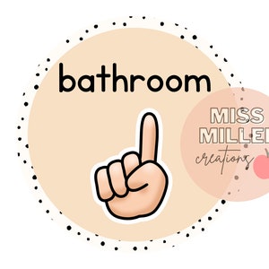 Neutral Boho Rainbow Hand Signals Classroom Posters [editable] - Etsy