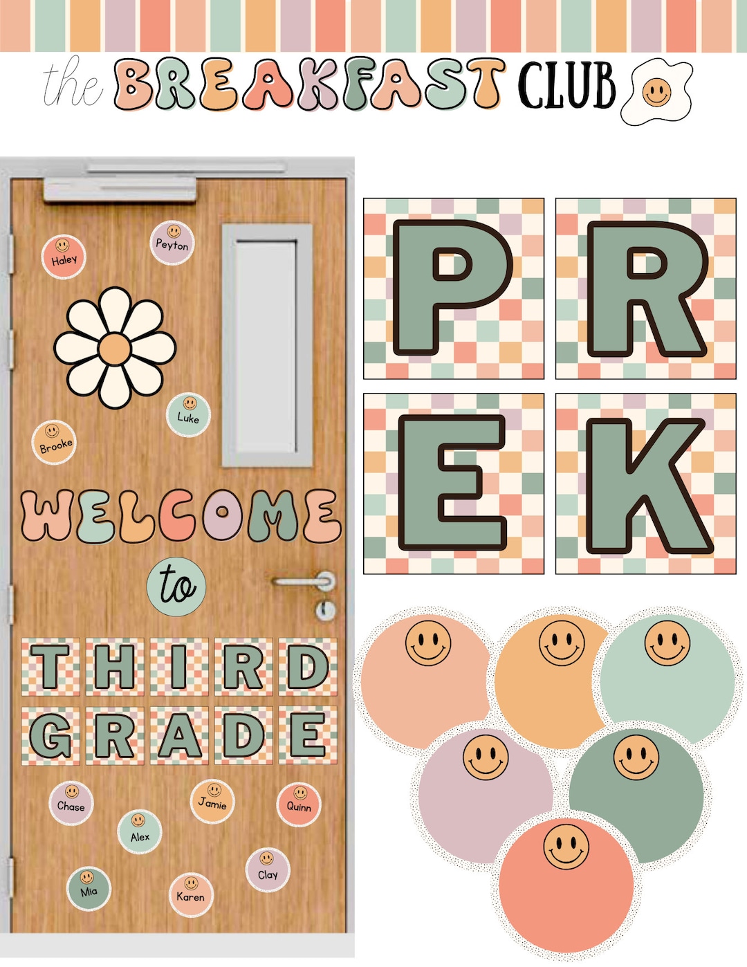 The Breakfast Club Classroom Door Display - Etsy